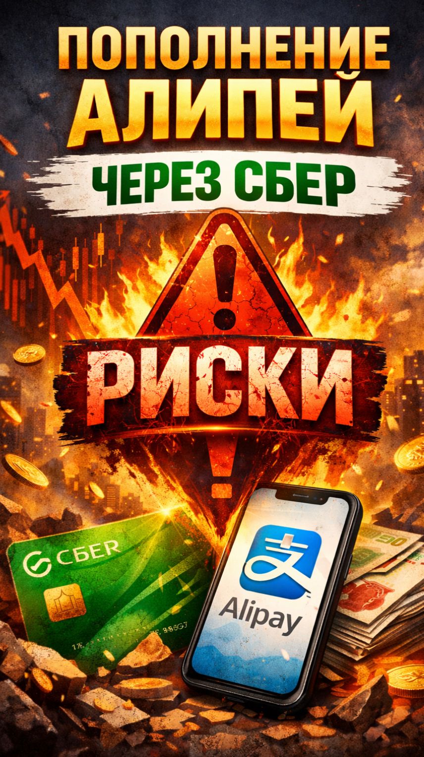 Пополнение Алипей через Сбер РИСКИ #alipay #сбербанк #финансы #переводы #риски