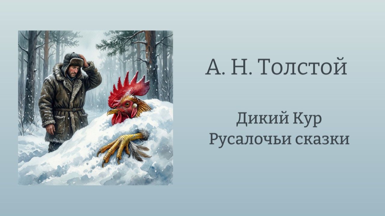 А. Н. Толстой "Дикий кур" из цикла "Русалочьи сказки"