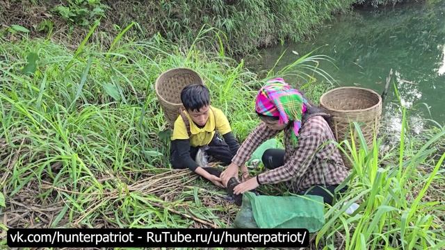 🎣 Highland Boy Life: Расстановка ловушек для крупного сома + Гриль-курица = Настоящий День Успеха!