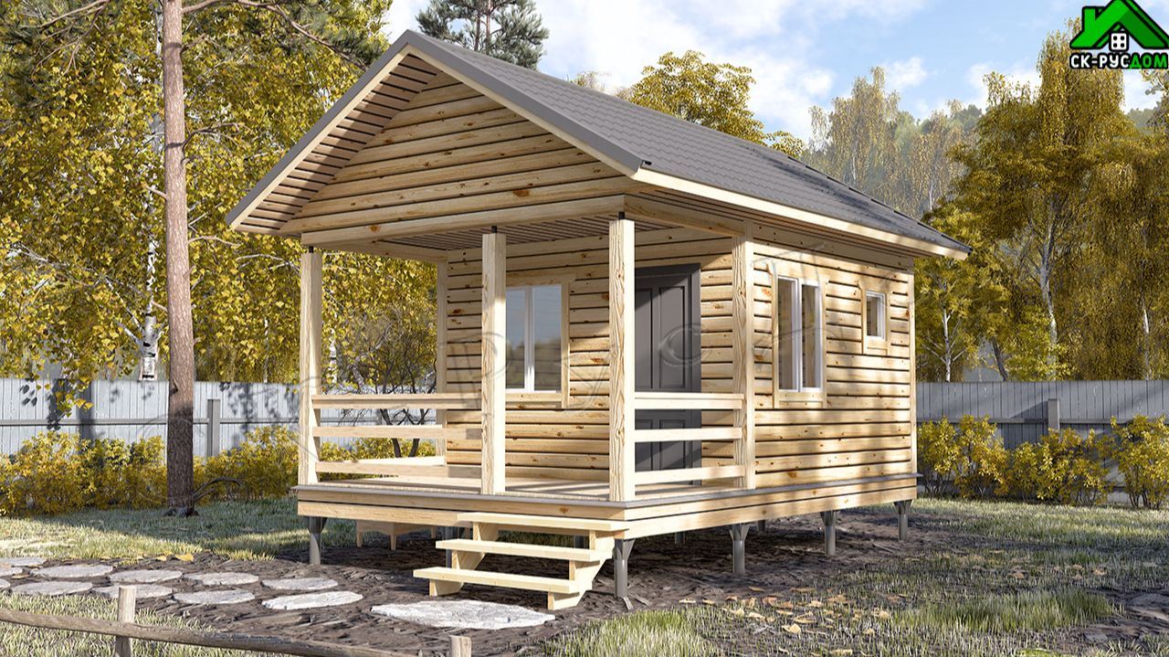 Небольшая баня с комнатой