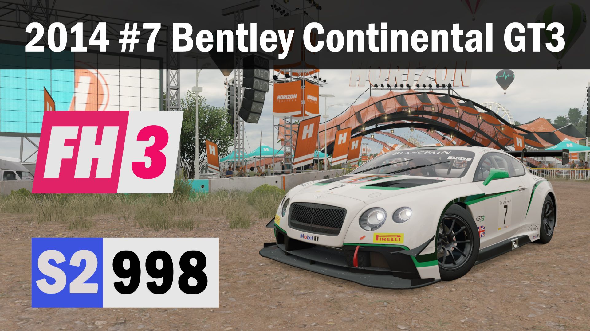 Forza Horizon 3 - 2014 #7 Bentley M-Sport Continental GT3, Race
