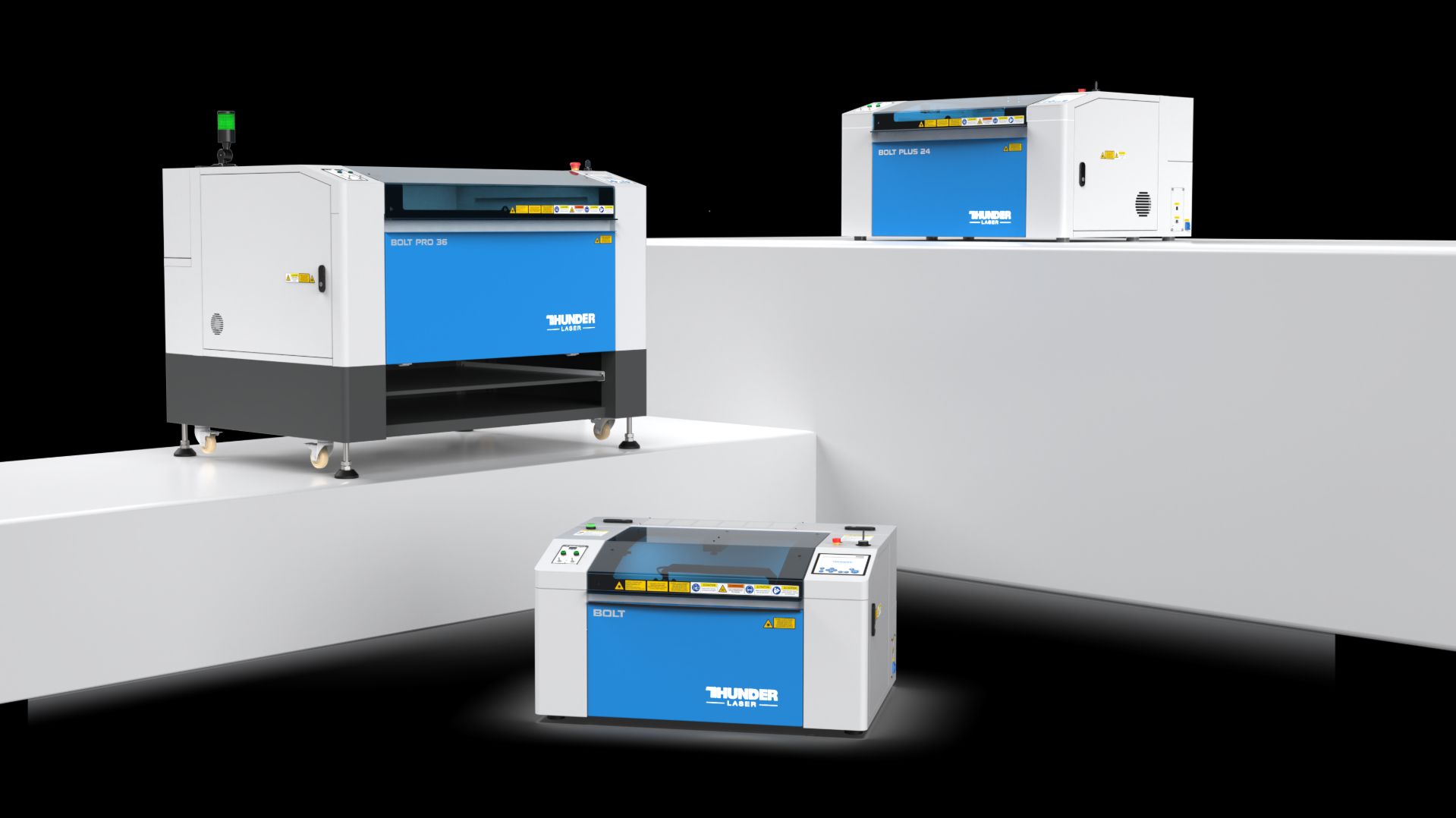 Варианты цвета корпуса для СО2 лазерного станка Thunder laser Bolt