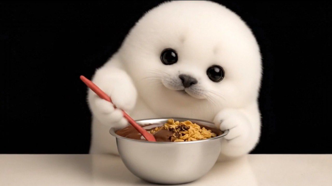 Сладости на День святого Валентина от тюленя 🍫