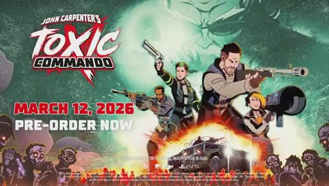 Toxic Commando Джона Карпентера — анимированный трейлер с GunshipMusic для игр на PS5