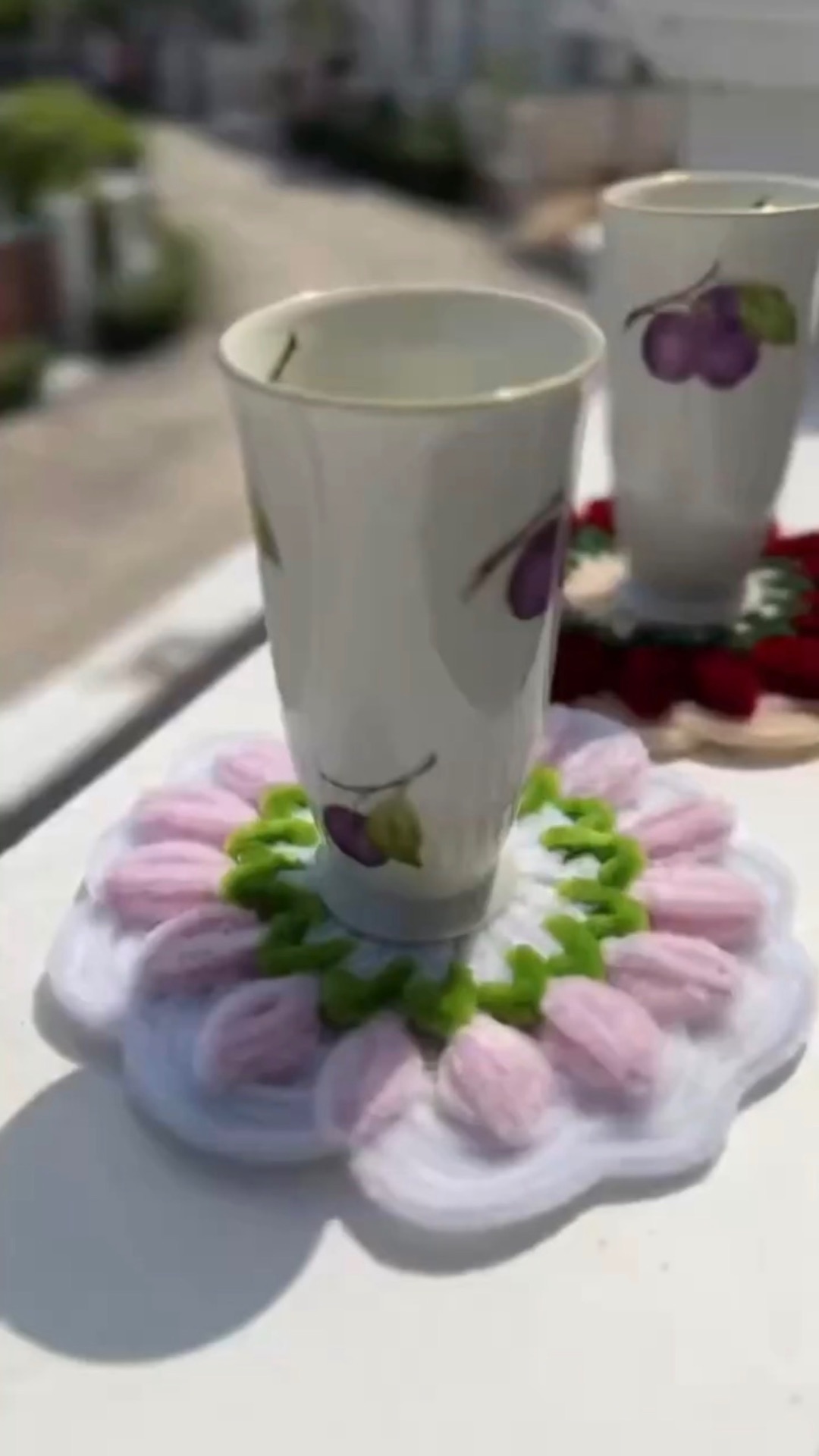 Милые салфетки для стола 💓 из пушистой проволоки 💓