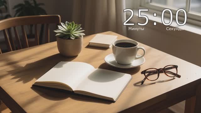 ⏰ Таймер 25 минут