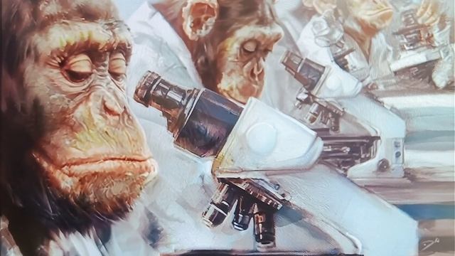 Мир№11 потерянное звено. Научный отдел инопланетных обезьян .mp4