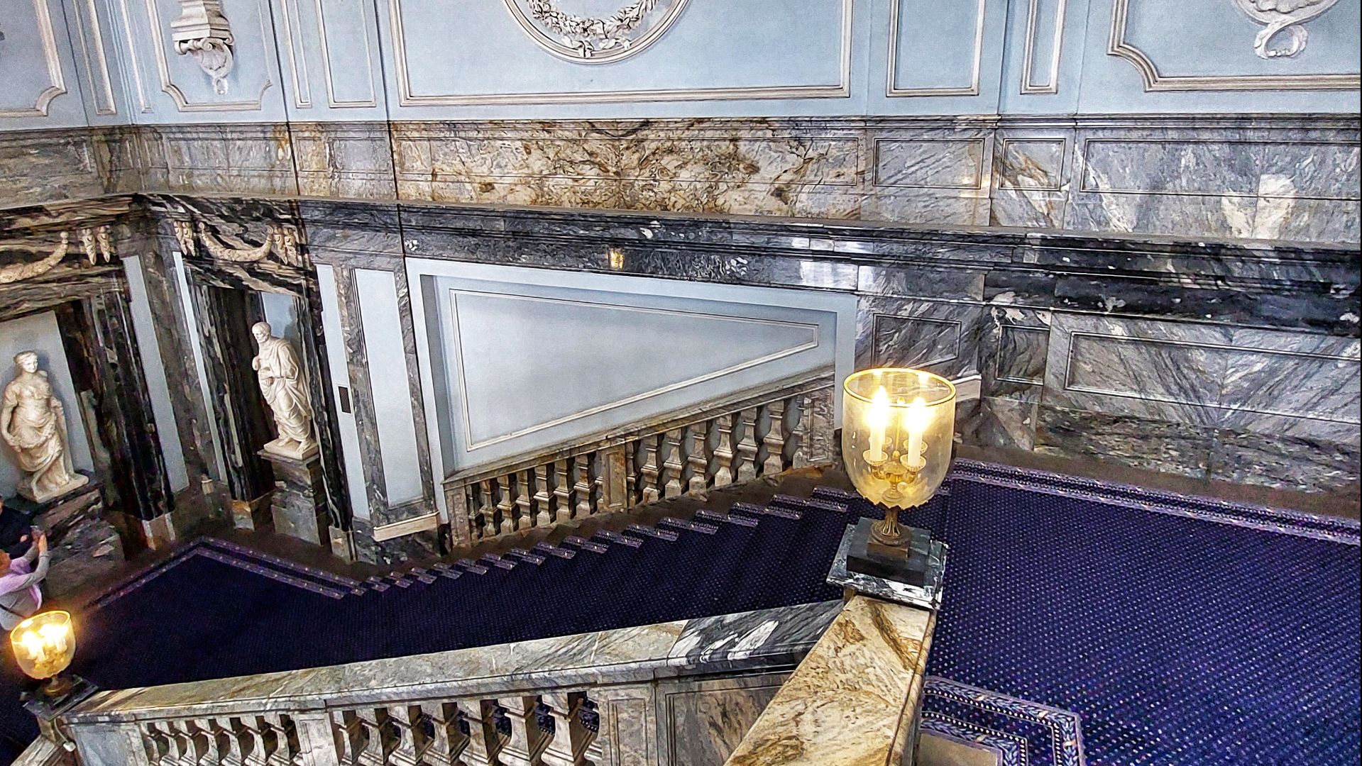 Мраморный дворец - идем по Парадной лестнице, через Ротонду в Зимний сад