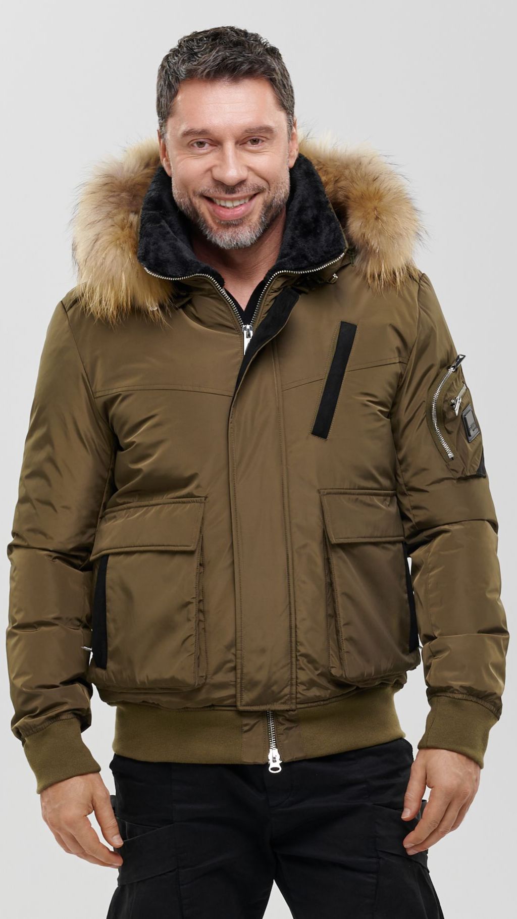 Бомбер зимний SCANNDI DM19029 (табак)