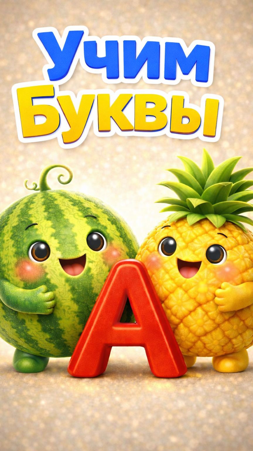 Учим БУКВЫ: Буква А - Мульт Песенка для малышей!