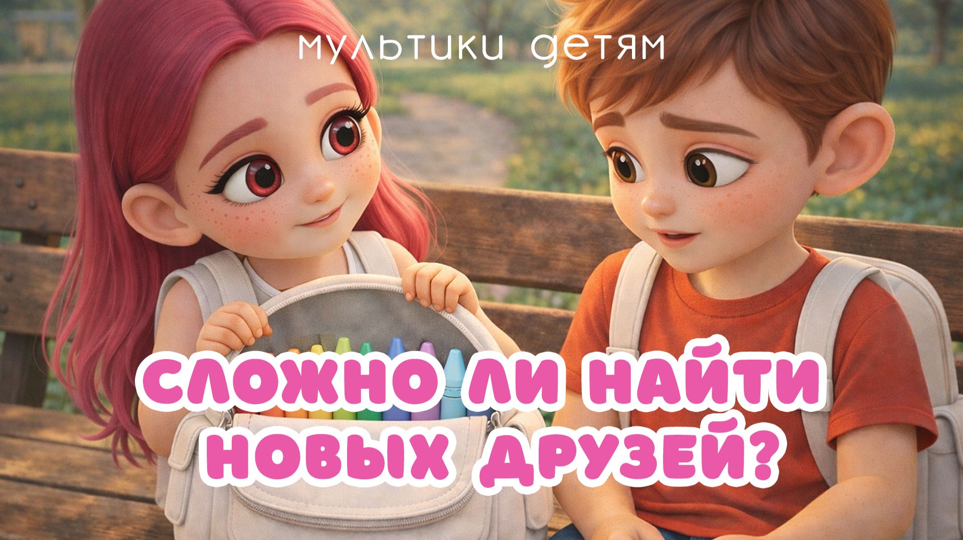 Луна и новые друзья. Главное, не бояться сделать первый шаг. Мультфильм про дружбу.