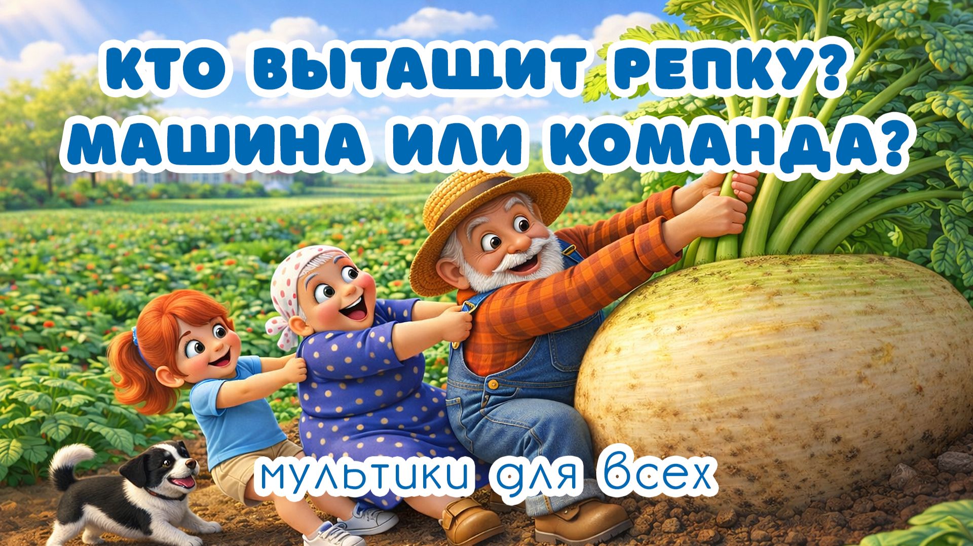 Репка 2.0 Сила команды. Русская народная сказка в современном исполнении.