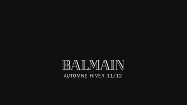 Показ женской коллекции Balmain осень-зима 2011-2012