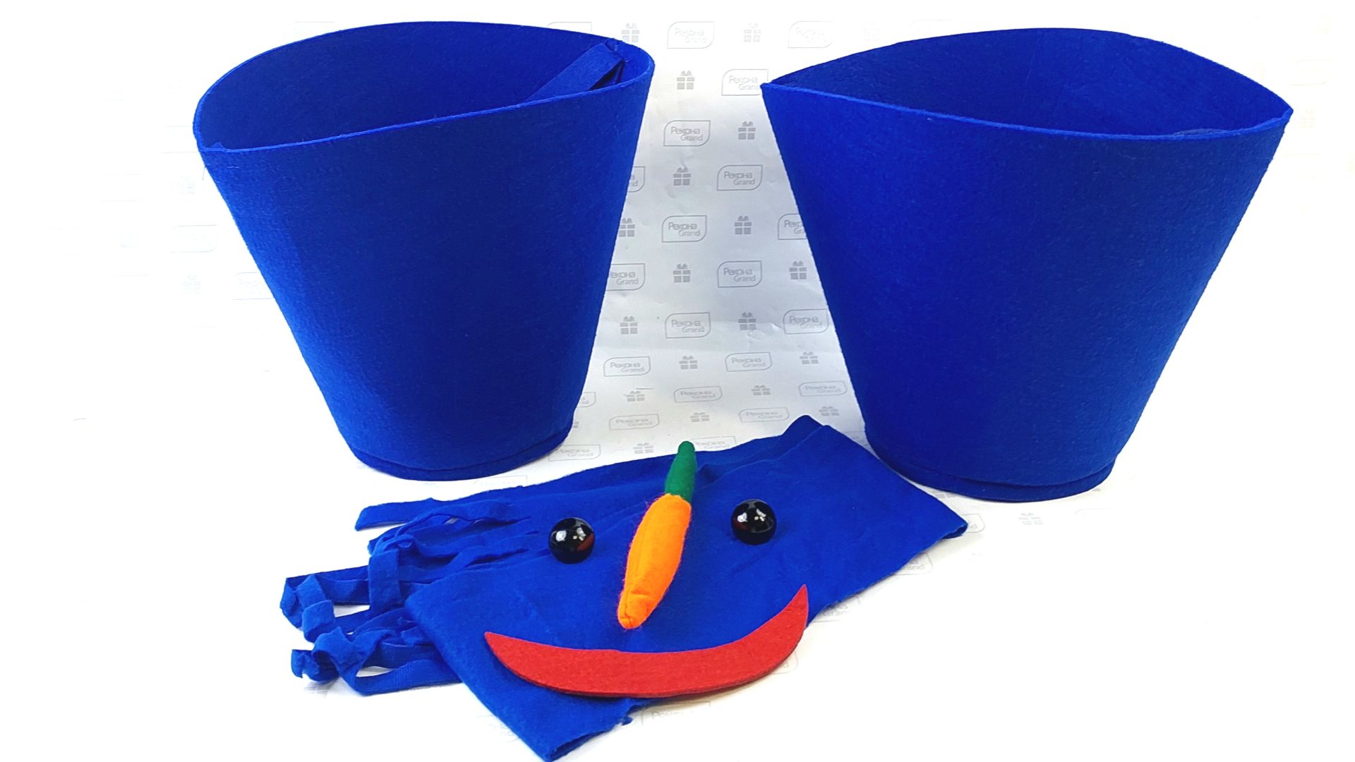 Наборы для лепки снеговика синие   20901/24