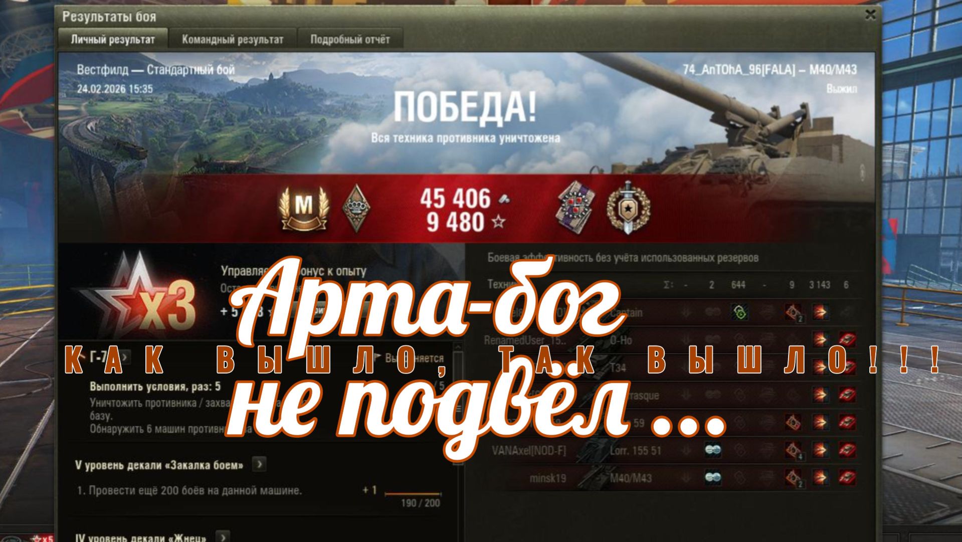 Арта-бог, М40/М43