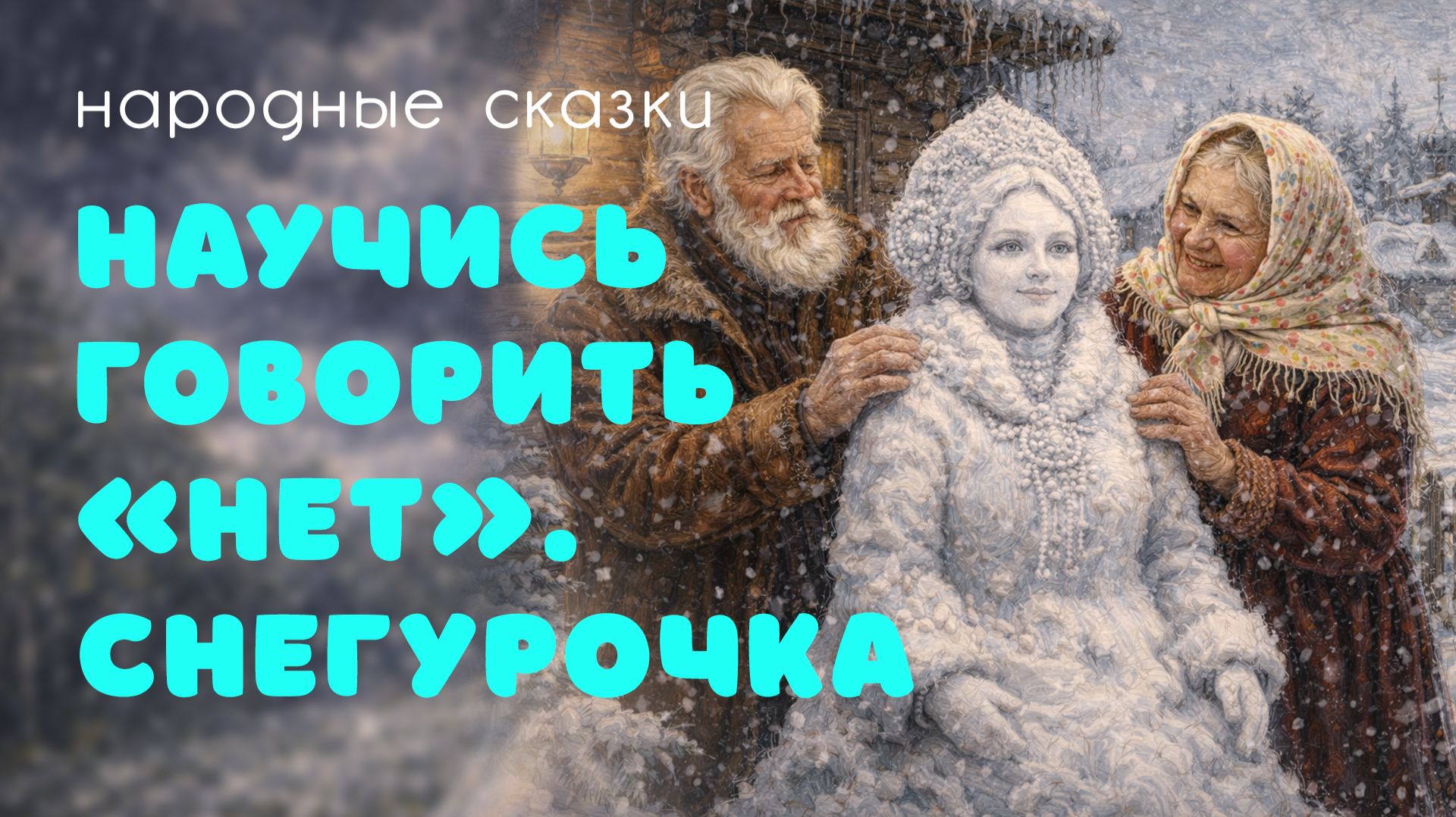 Снегурочка. Русская народная сказка. Красивый художественный мультик.