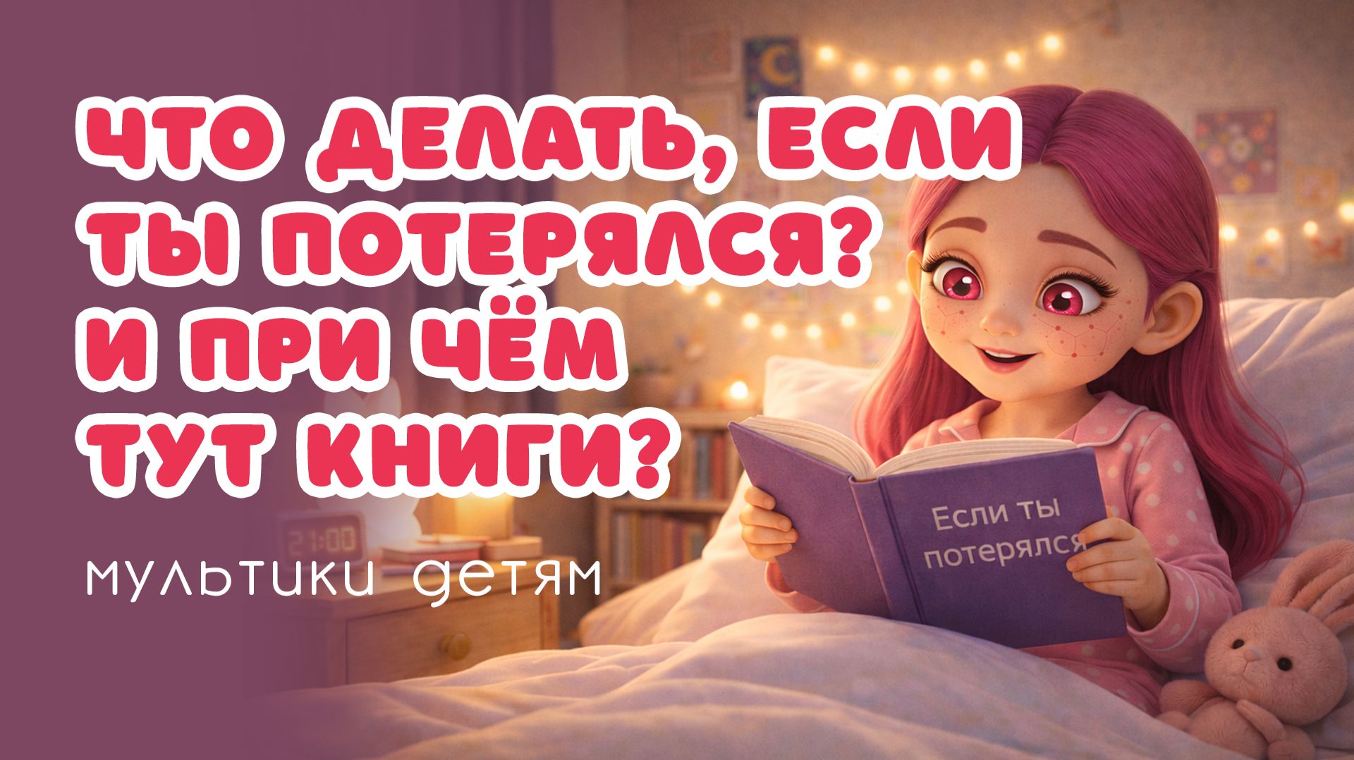 Луна, дорога и книга. Что делать, если ты потерялся. Познавательный мультфильм для развития ребёнка.