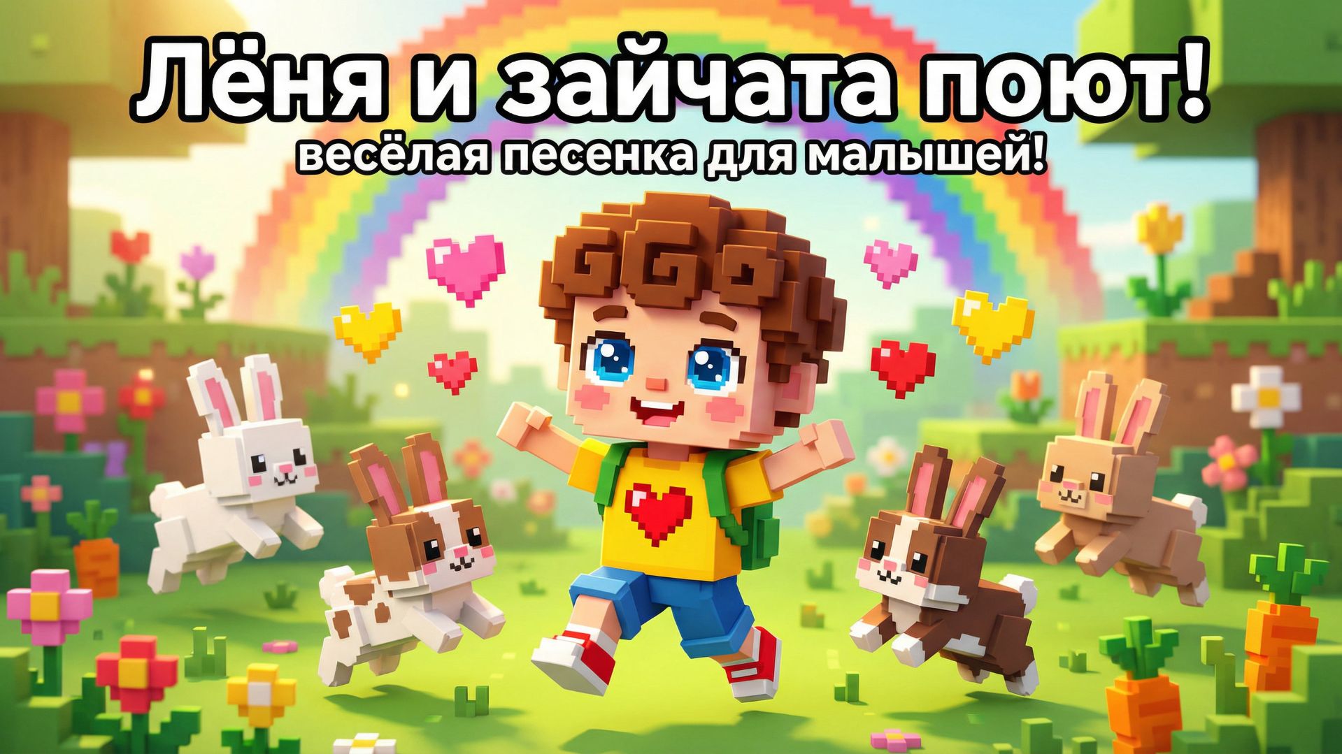 Зайчата поют с Лёней! Песенка для малышей 🐰❤️