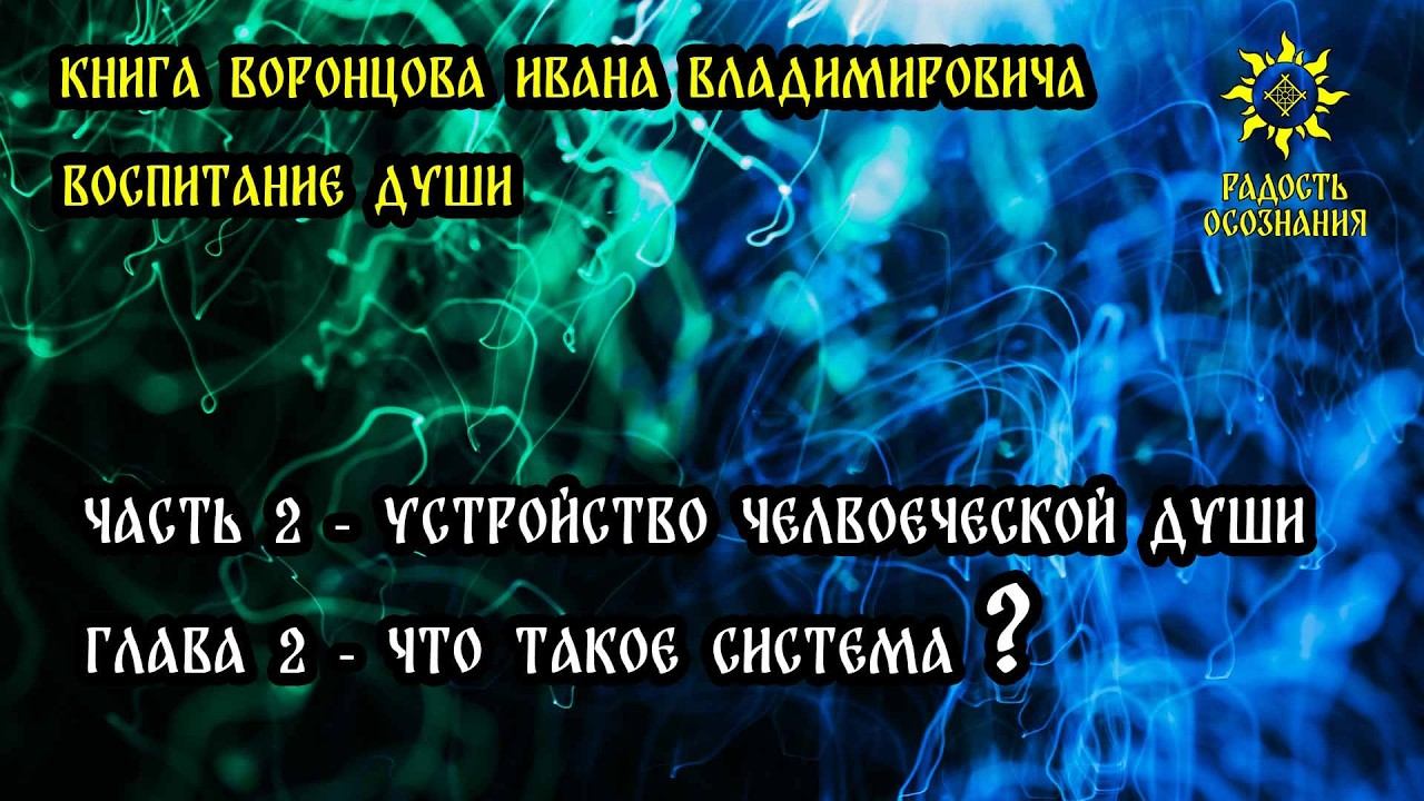 2.2 Что такое Система? Книга Воронцова И.В. - "Воспитание Души"