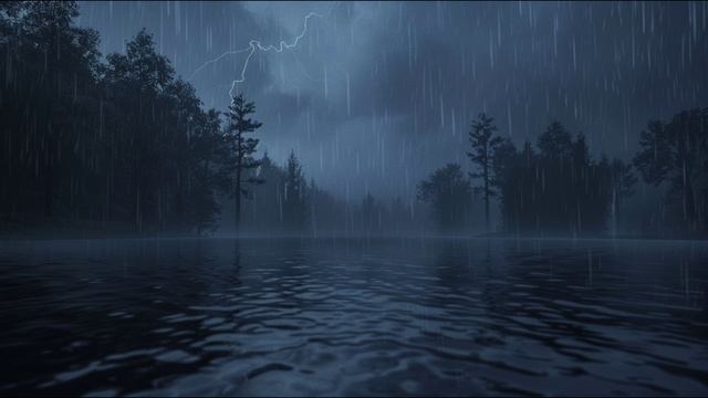 Дождь и Далёкий Гром – Глубокий Сон – 1 Час