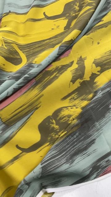 Шёлковый крепдешин "слоны" отрез 2,3м SE-0426