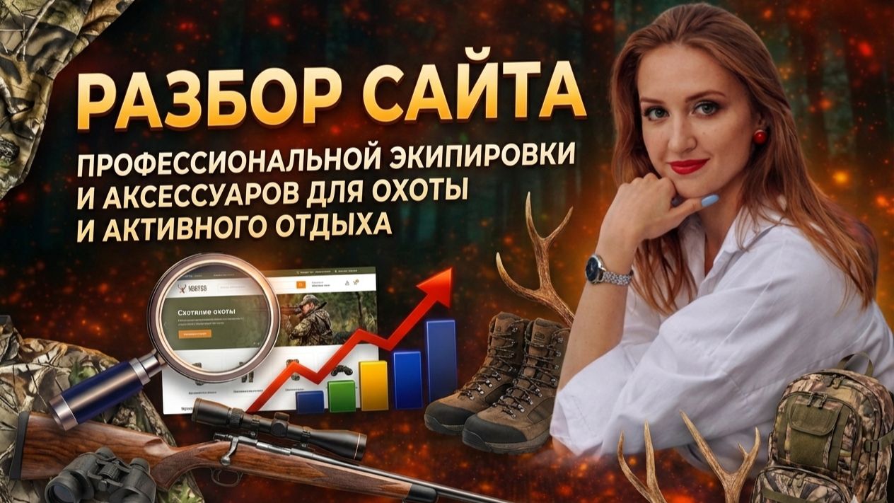 РАЗБОР САЙТА ПРОФЕССИОНАЛЬНОЙ ЭКИПИРОВКИ И АКСЕССУАРОВ ДЛЯ ОХОТЫ И АКТИВНОГО ОТДЫХА.