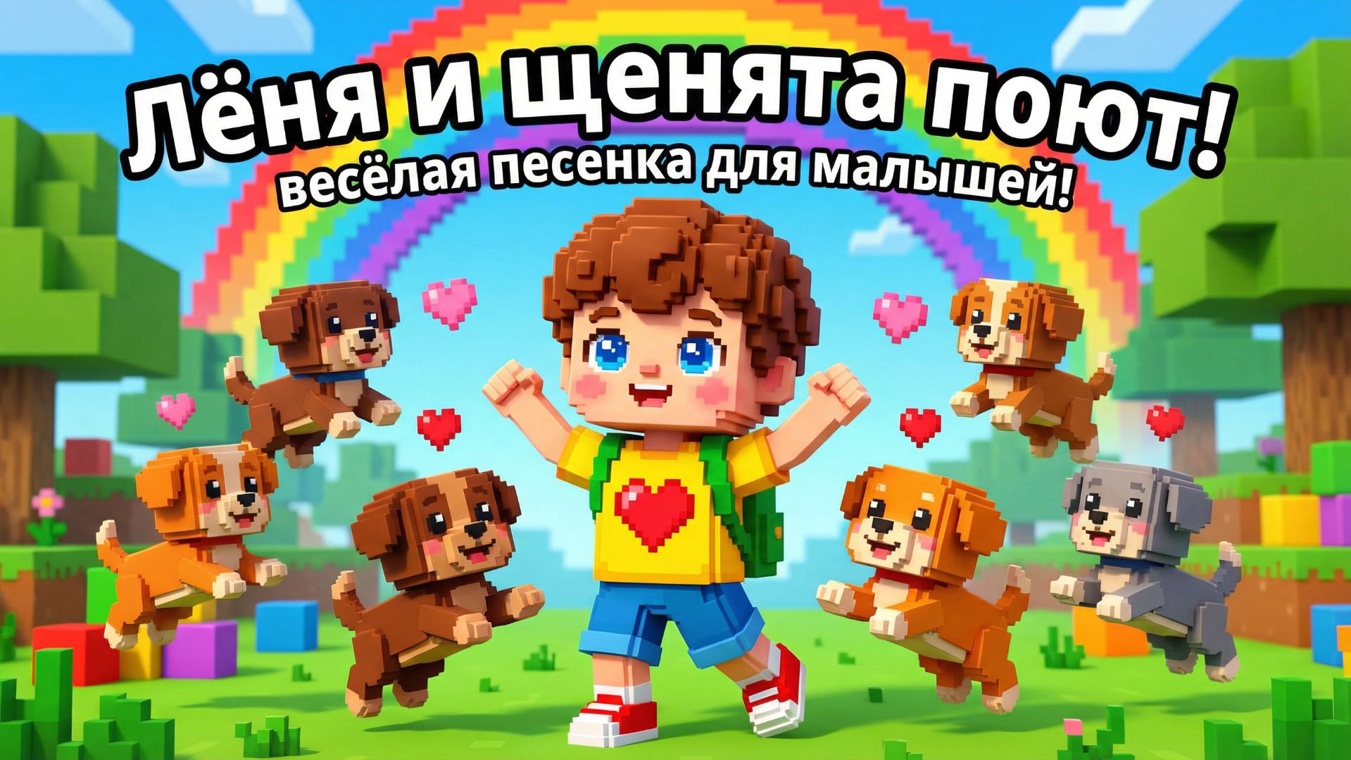 Щенята поют с Лёней! Весёлая песенка для малышей 🐶❤️