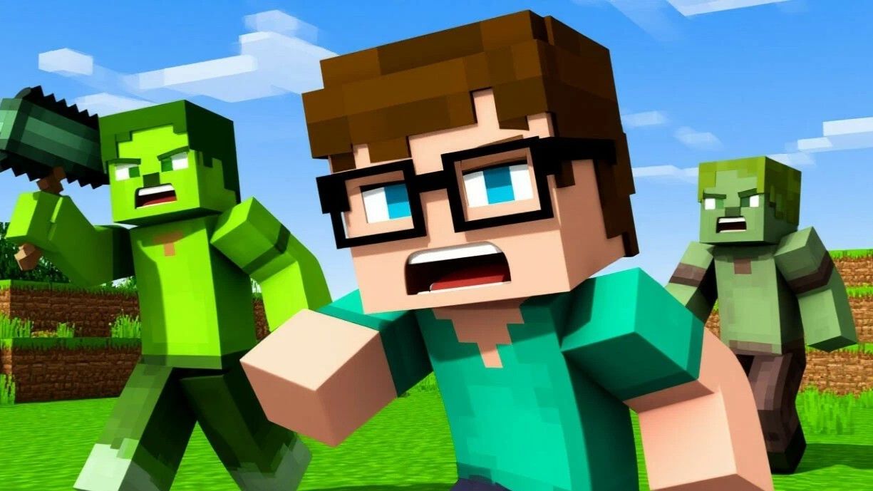 Как меня убили зомби. Пришел Эндермен напугал меня. Майнкрафт, выживание