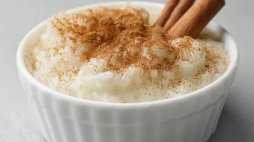 Пудинг рисовый с корицей.