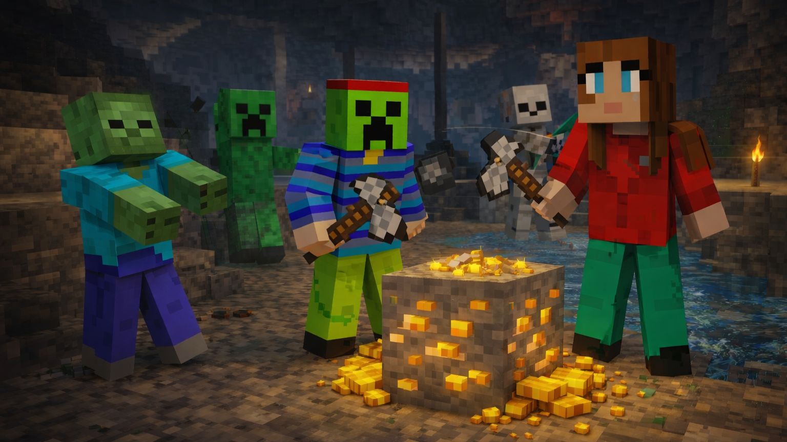 Юра и мама сражаются в пещере и грабят деревню - Выживание в новом мире. Часть 5