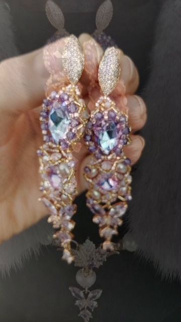 Норковый воротничок и серьги