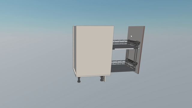 Выдвижная корзина 400мм 2 уровня