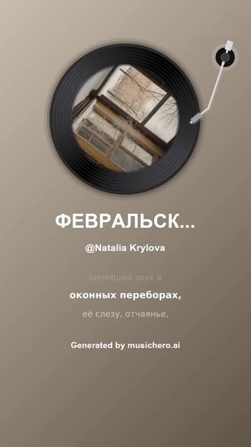 ФЕВРАЛЬСКАЯ МОСКВА. На стихи Татьяны Кайсаровой