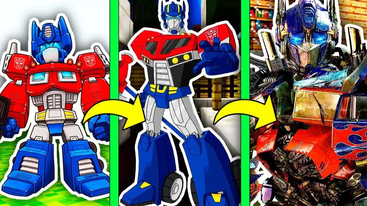 КАК МЕНЯЛСЯ ОПТИМУС ПРАЙМ И ЕГО ЖИЗНЕННЫЙ ЦИКЛ В МАЙНКРАФТ ! ЭВОЛЮЦИЯ И ТРОЛЛИНГ MINECRAFT ROBOT