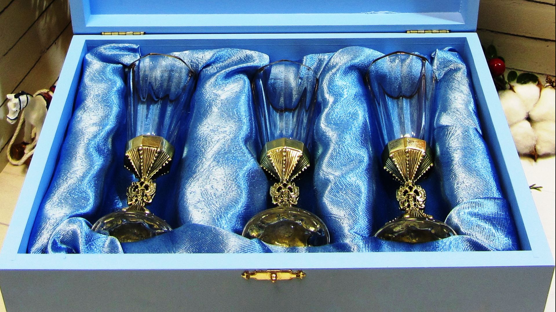 Подарочная Рюмка 3 шт Герб лафитник, хрусталь h12d5 40 мл - сказочный подарок для самых дорогих!