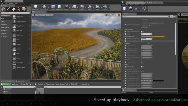 Flowers and Plants Nature Pack (Overview of the main functions)