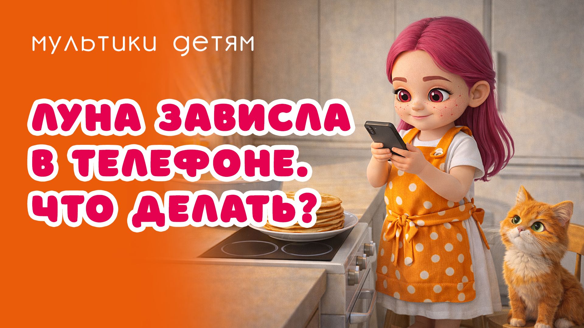 Луна и блины. Масленица. Мы часто откладываем самое важное «на потом». Детский мультфильм.