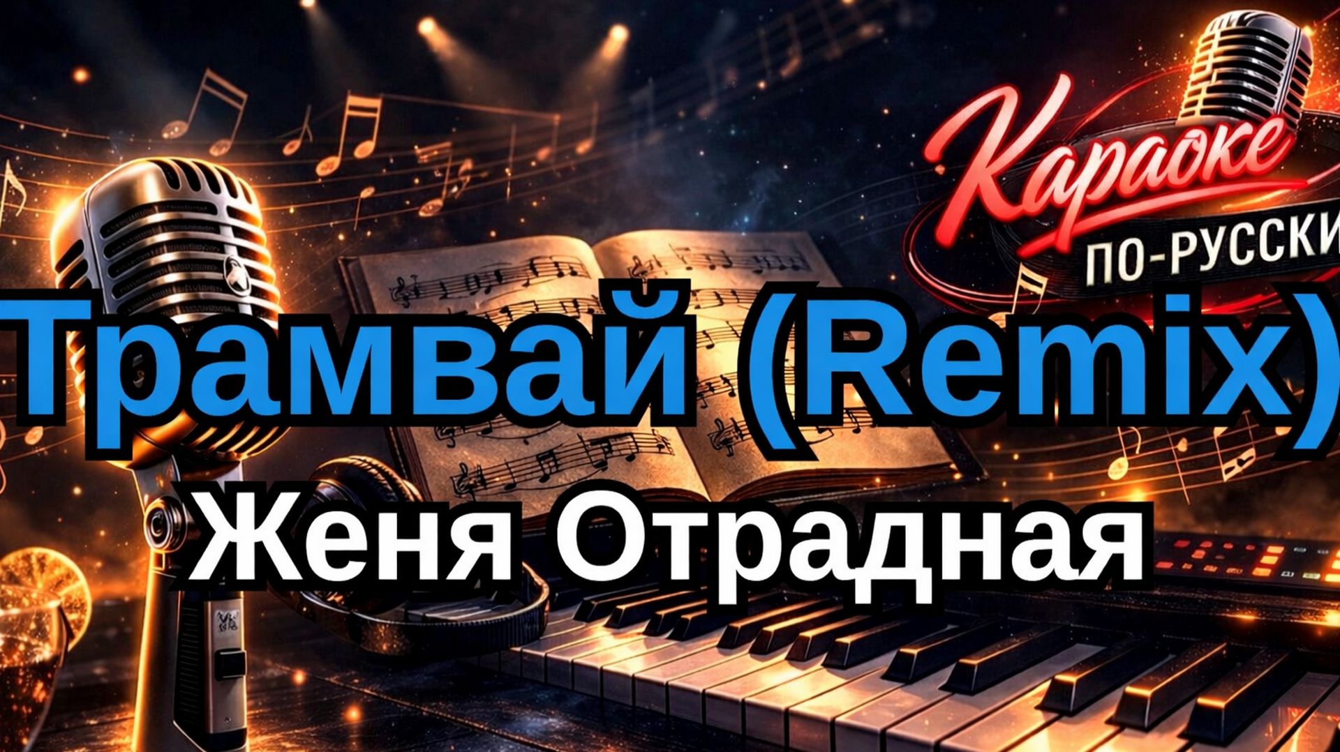 Женя Отрадная - Трамвай (Remix)  (Instrumental) (Караоке) | Минусовка + Текст песни
