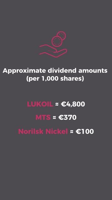 Dividends on converted DRs in Russia