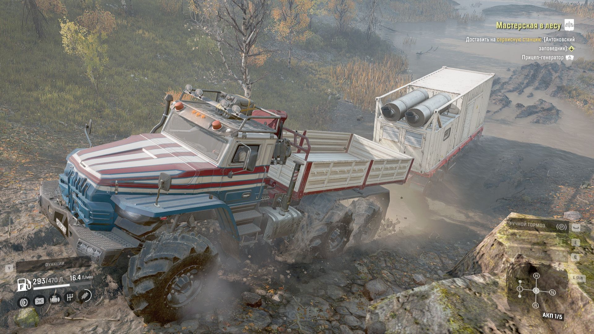 SnowRunner. Дон. Антоновский заповедник. Контракт "Мастерская в лесу"