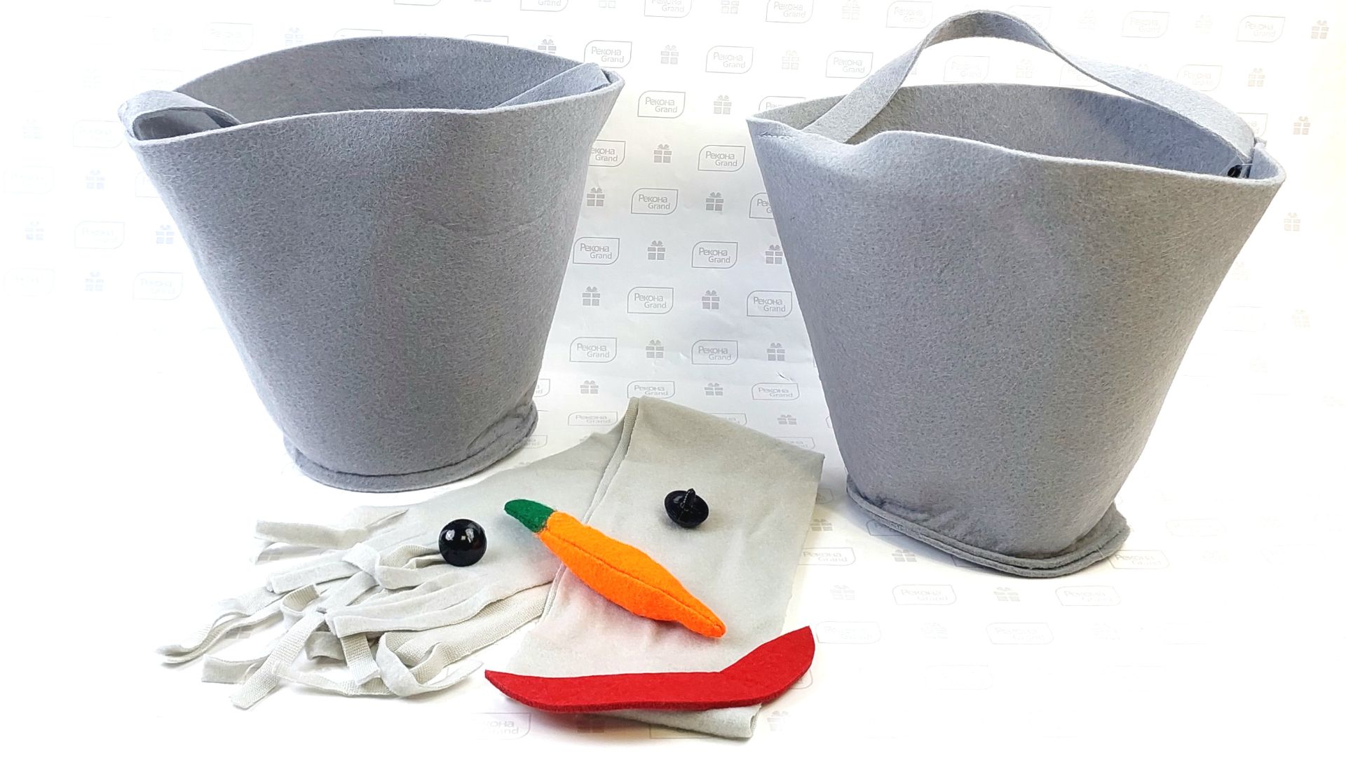 Наборы для лепки снеговика серые  20901/30