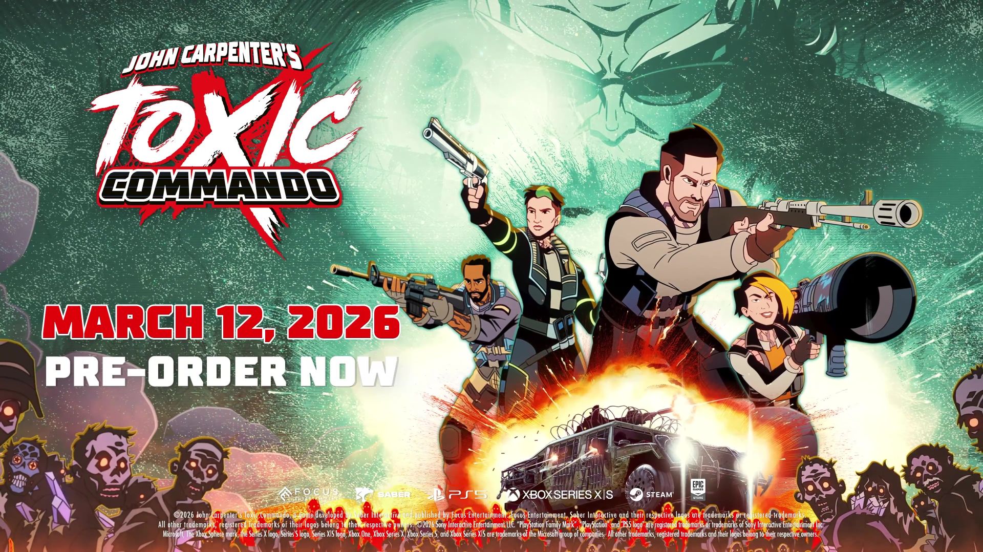 John Carpenter's Toxic Commando - Official Animated Trailer ft. GUNSHIP