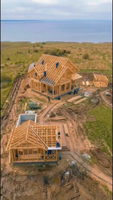 Дом на берегу озера😍