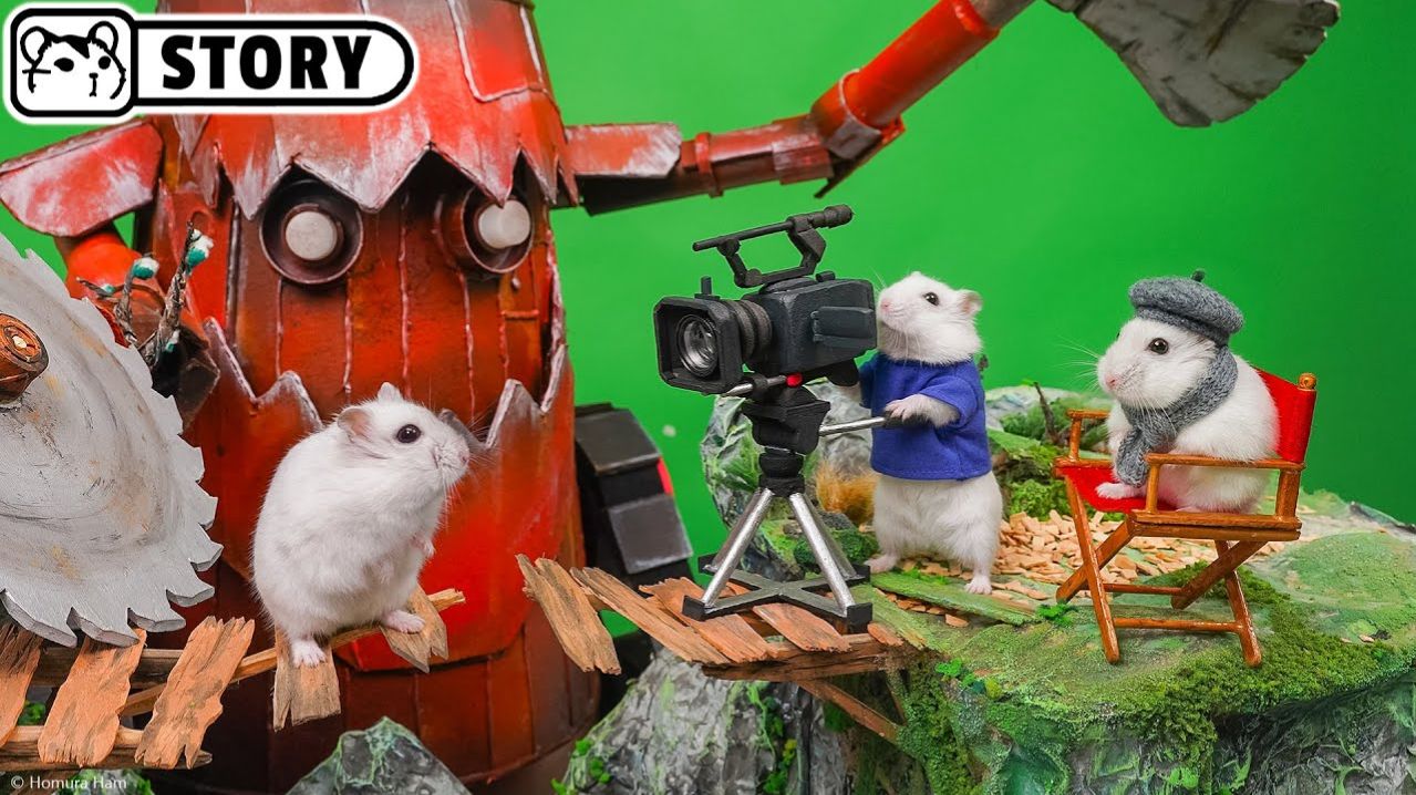 За кадром с хомяком: как хомяки снимали приключение в лабиринте «Лесопилка»  🐹 Хомяк Хомура