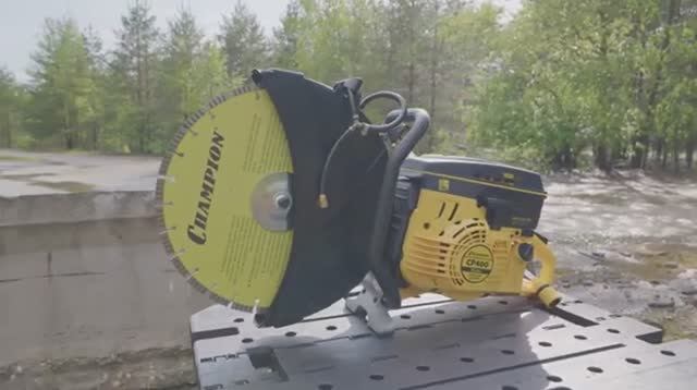 Тест бензореза Champion CP400