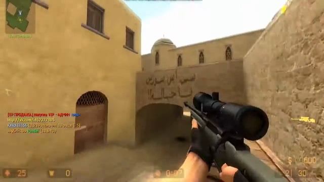 Нуб учится играть (counter strike source)