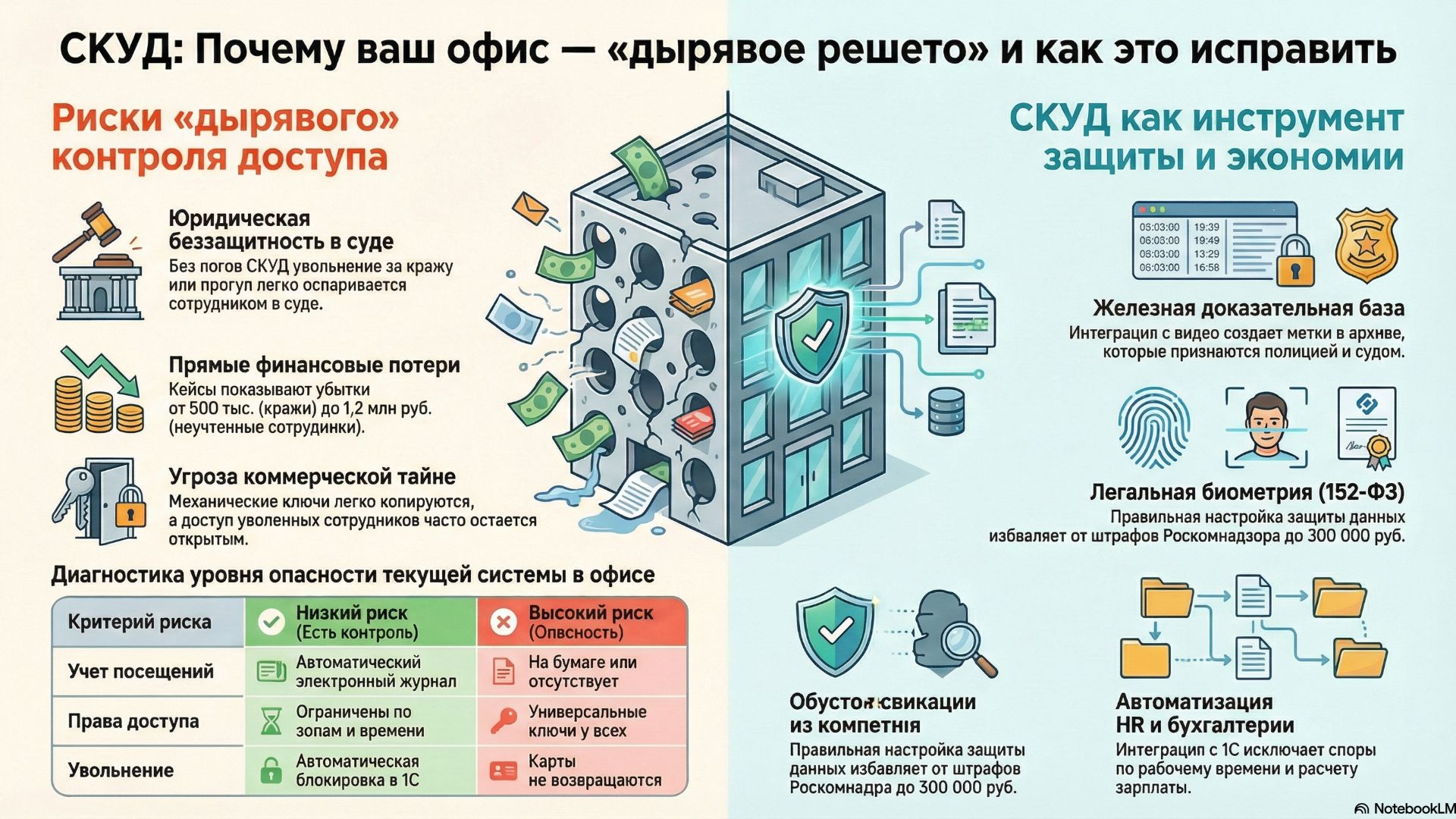 🛡️ СКУД: Стратегия защиты бизнеса и юридическая безопасность