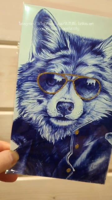 Шариковая ручка → волк. Без эскиза, без стирания