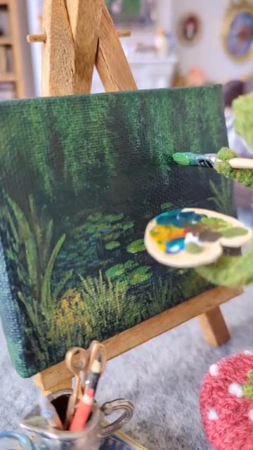 Лягушонок рисует