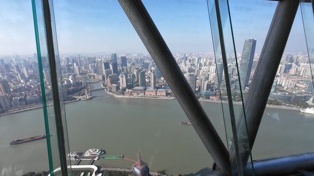 Шанхай, Восточная жемчужина башня(Oriental Pearl Tower),  263 метра, река, Китай.